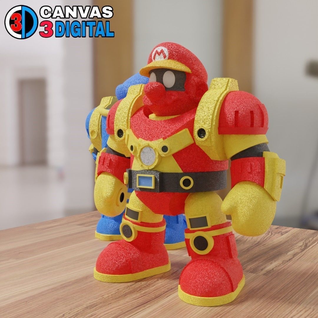 MARIO BROS ROBOT 3D model 3D printable | CGTrader