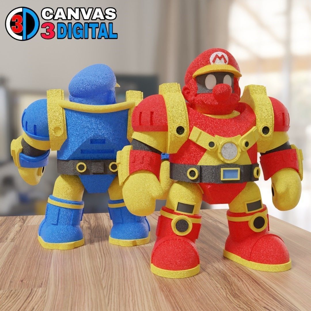 MARIO BROS ROBOT 3D model 3D printable | CGTrader