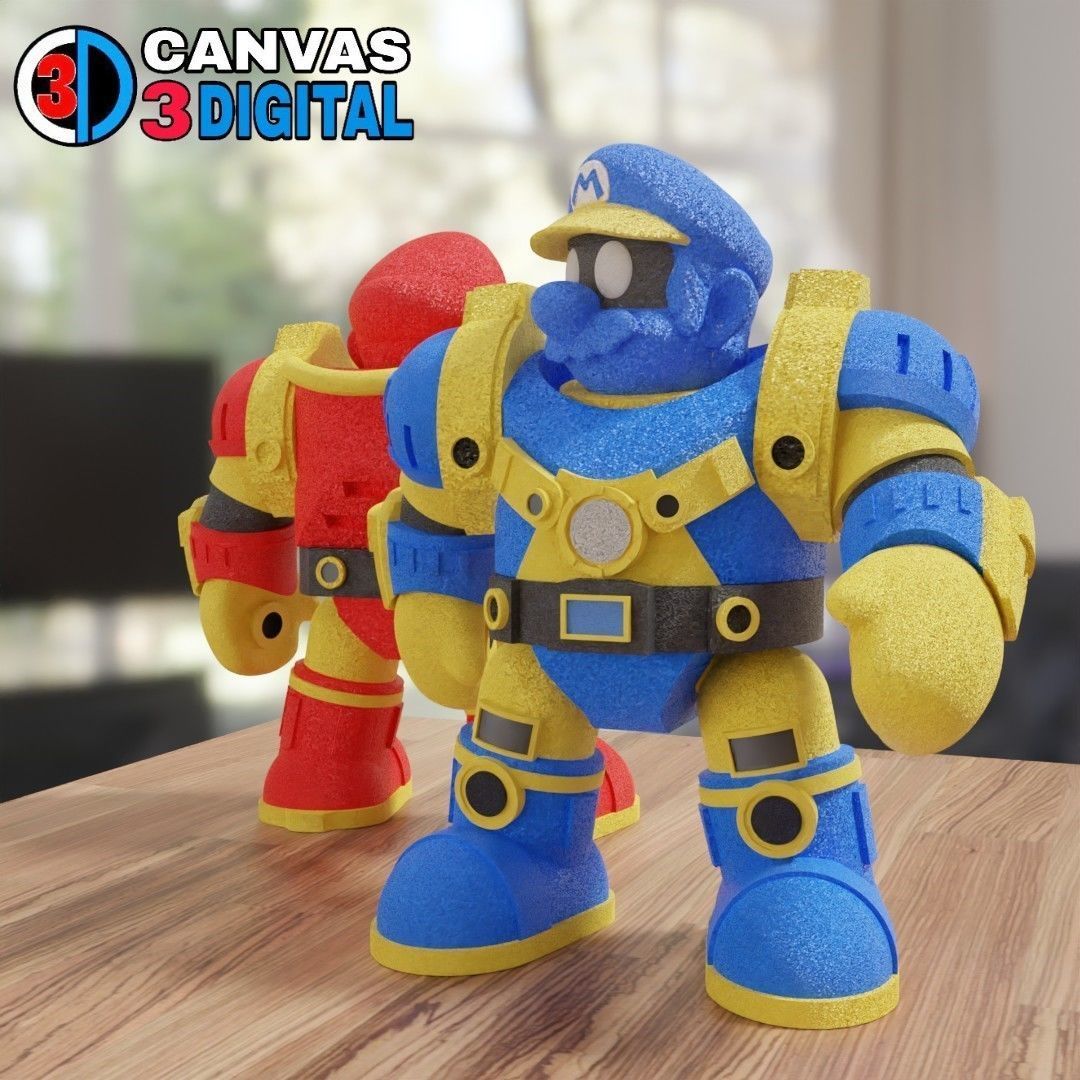 MARIO BROS ROBOT 3D model 3D printable | CGTrader