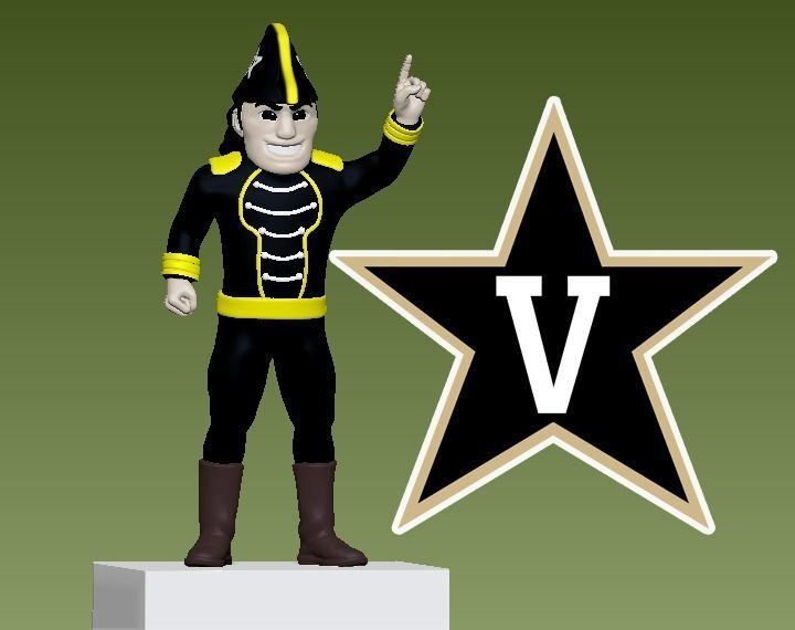 NCAA - VANDERBILT COMMODORES FOOTBALL MASCOT STATUE DESTOP 3D model 3D ...