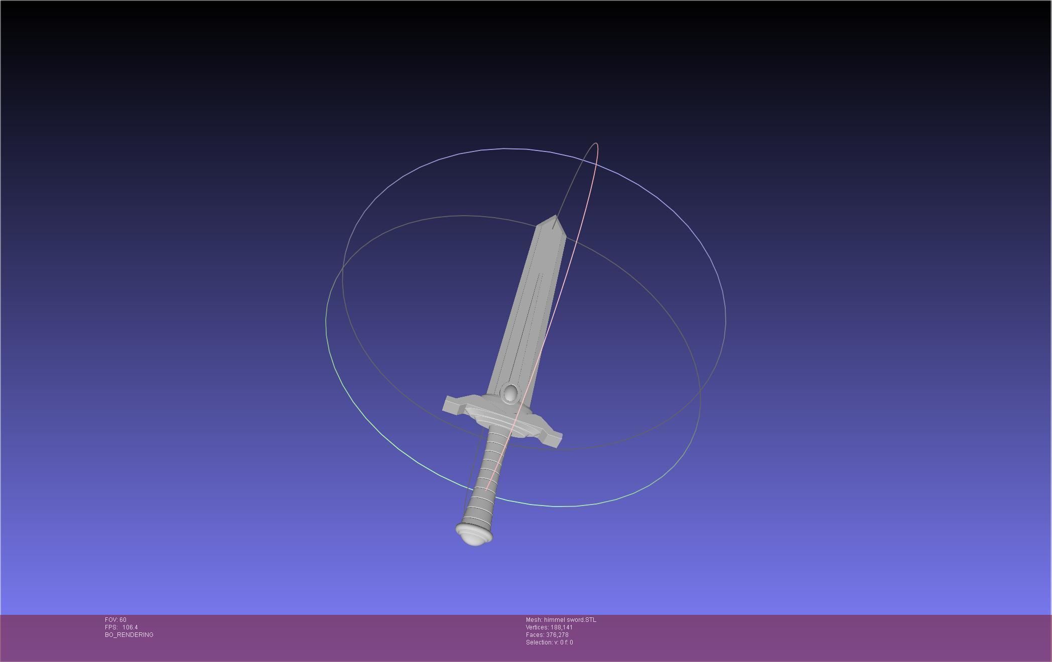 Frieren Himmel Hero Sword Printable Assembly 3D model 3D printable ...