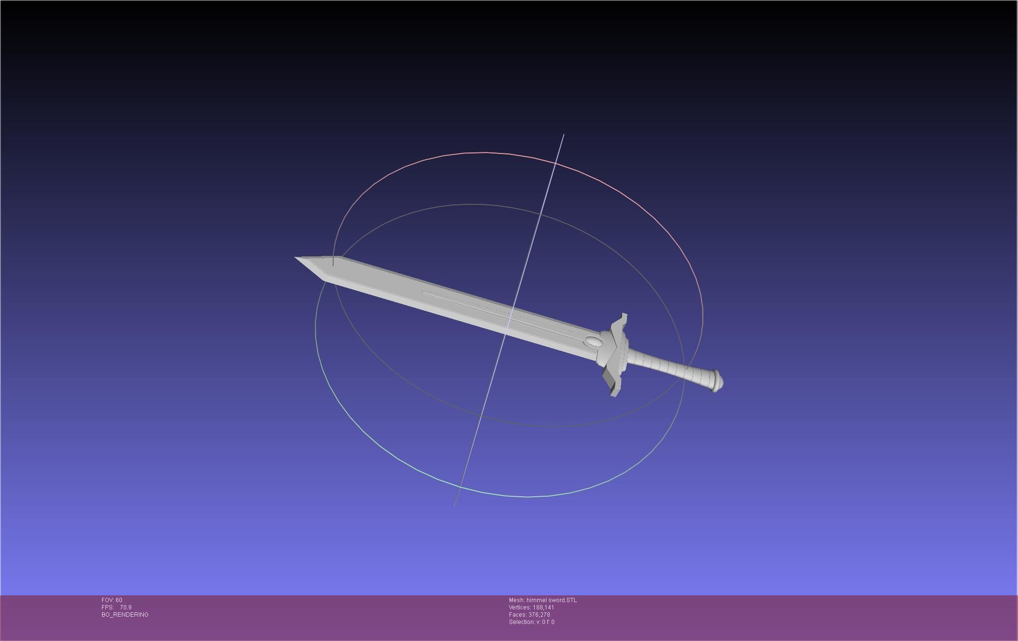 Frieren Himmel Hero Sword Printable Assembly 3D model 3D printable ...
