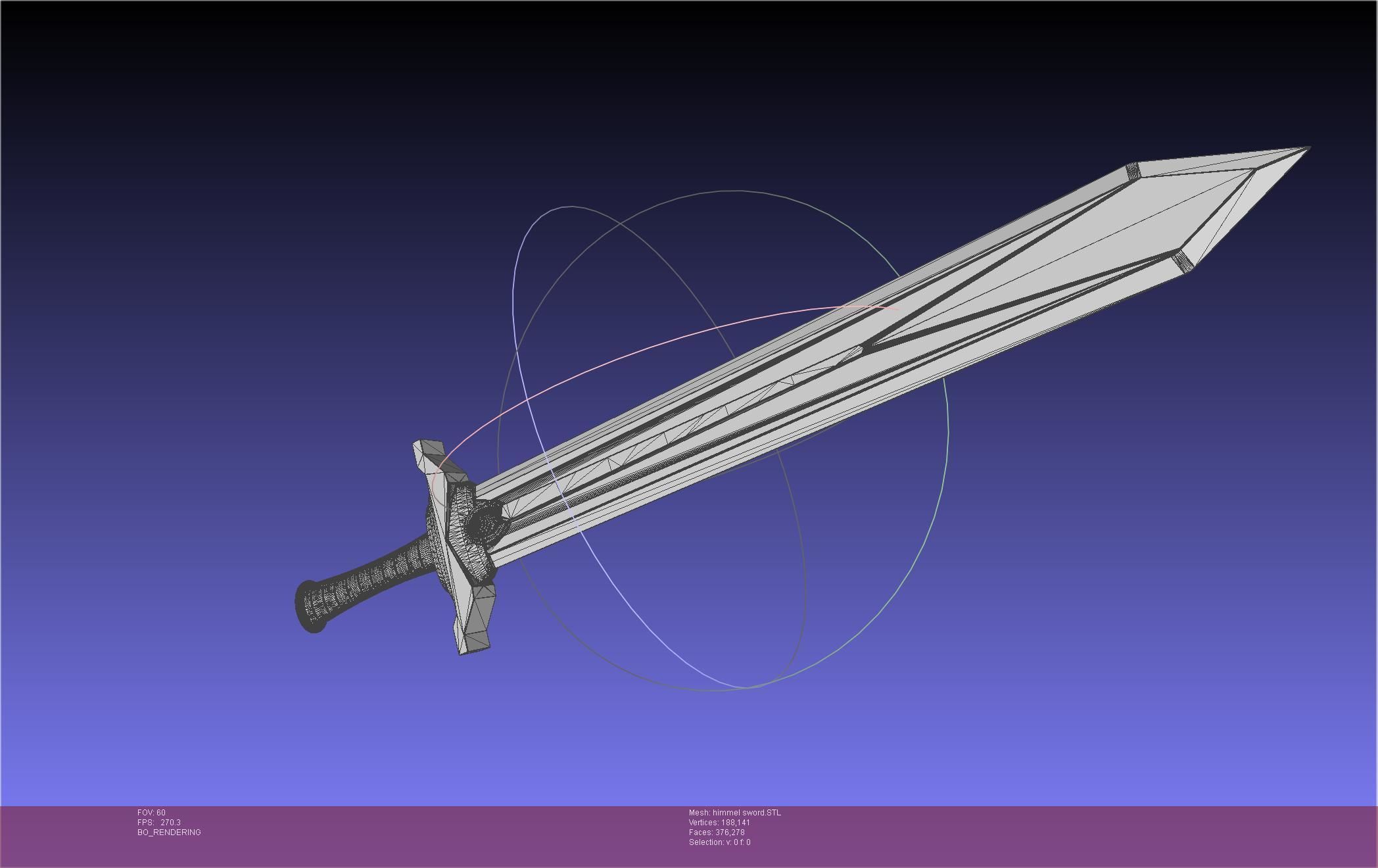 Frieren Himmel Hero Sword Printable Assembly 3D model 3D printable ...