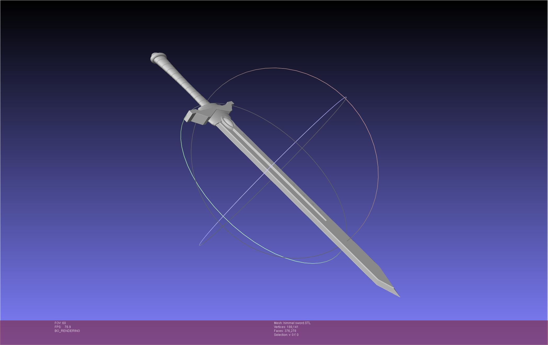 Frieren Himmel Hero Sword Printable Assembly 3D model 3D printable ...