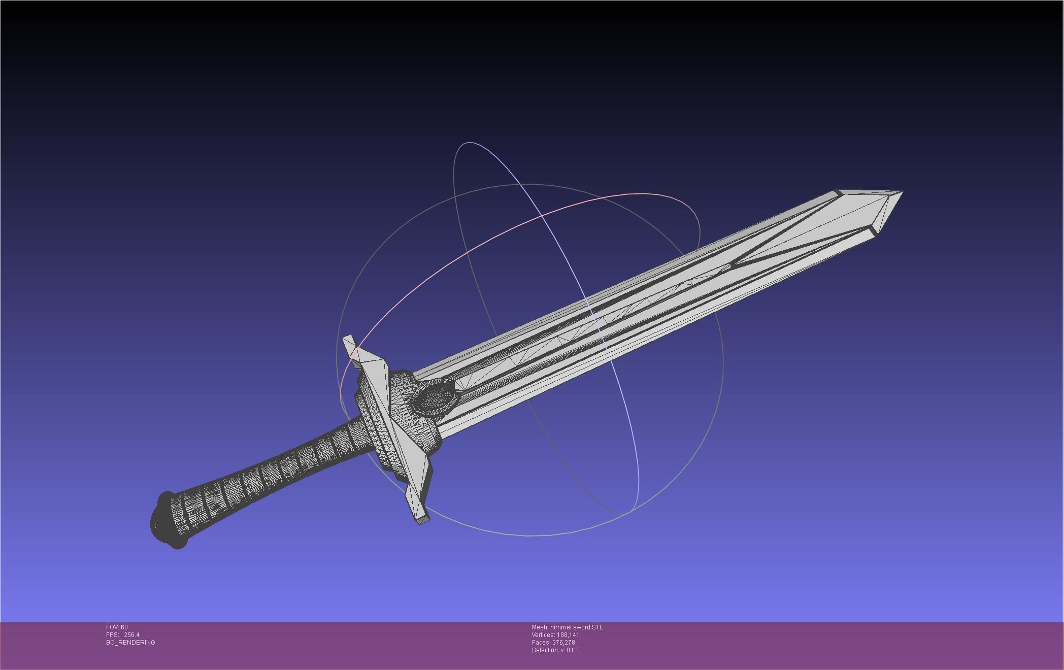 Frieren Himmel Hero Sword Printable Assembly 3D model 3D printable ...