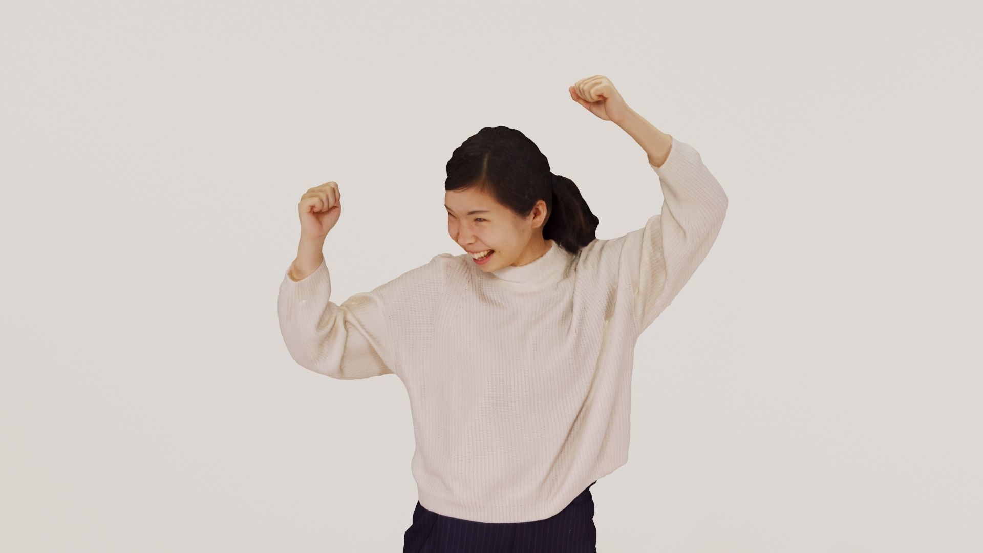 ASIAN FAN GIRL full body 3D model | CGTrader