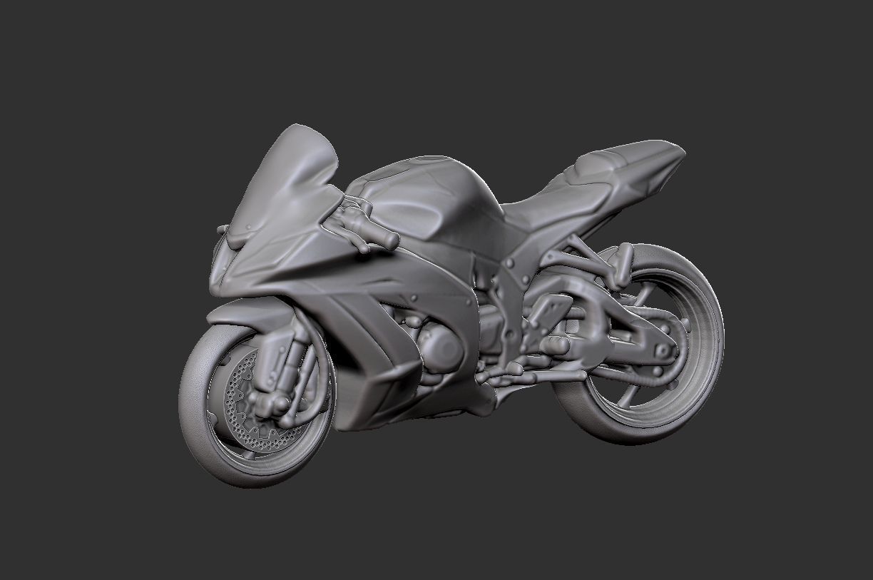 Kawasaki Ninja 3D model 3D printable | CGTrader