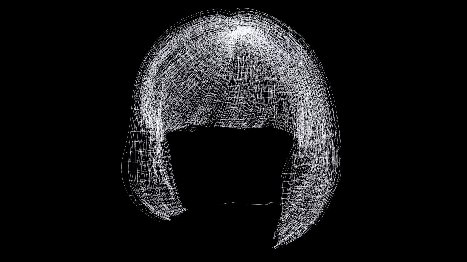 3D model Female Messy Bob Hairstyle VR / AR / low-poly | CGTrader