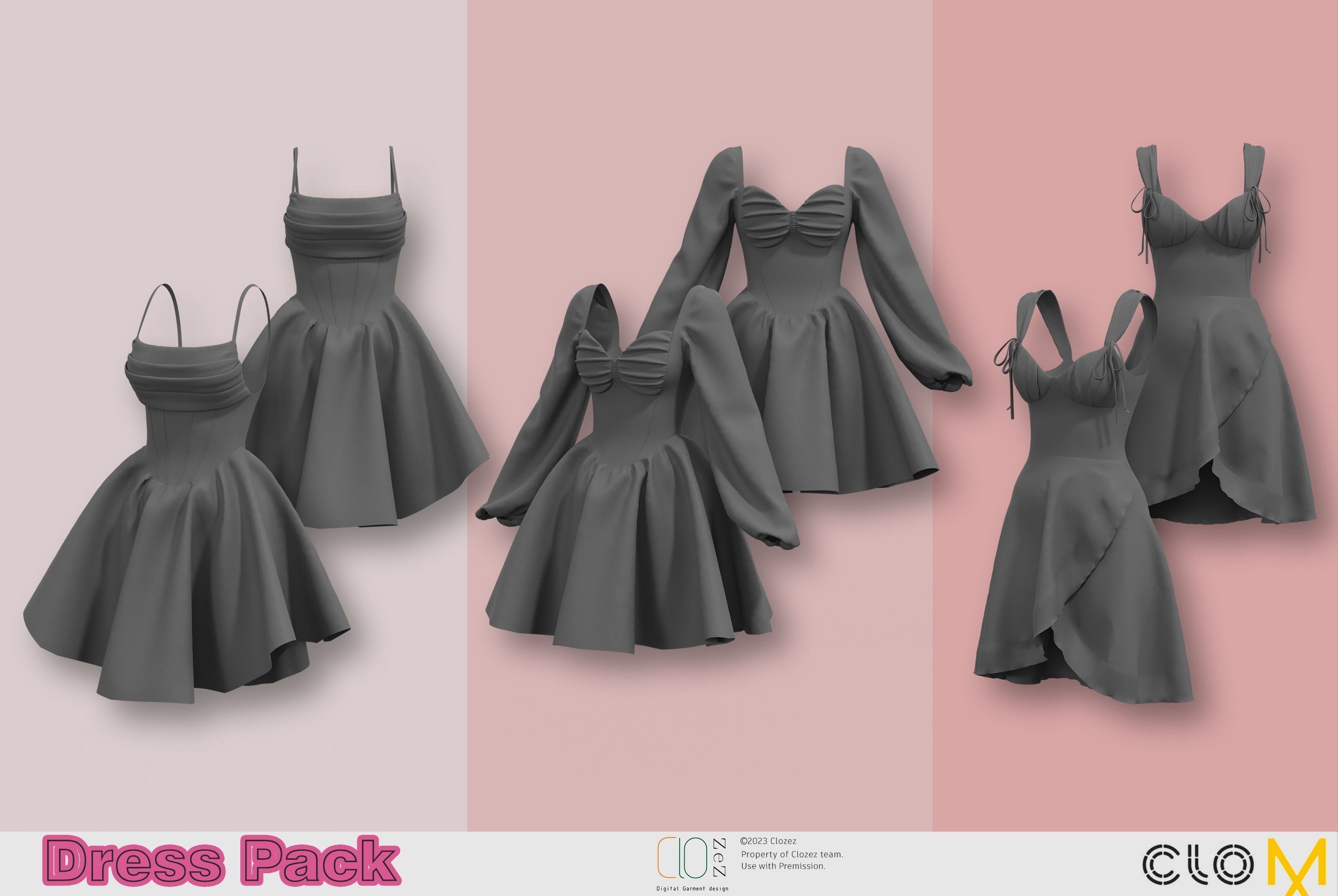 3D model Dress Package VR / AR / low-poly | CGTrader