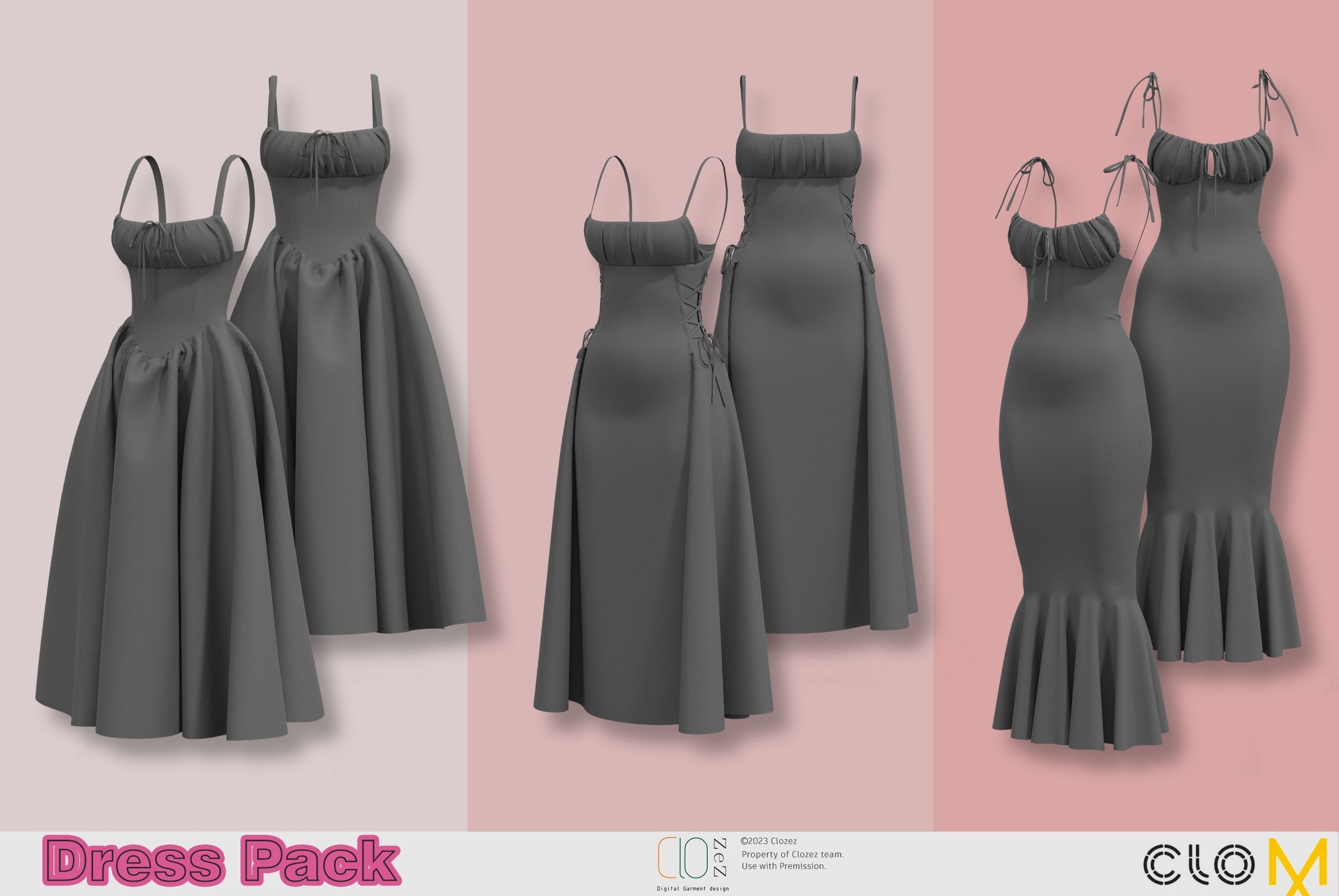 3D model Dress Package VR / AR / low-poly | CGTrader