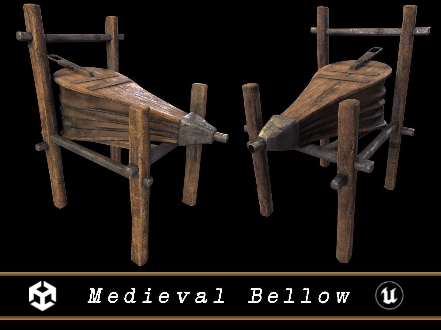 3D model Medieval Bellow VR / AR / low-poly | CGTrader