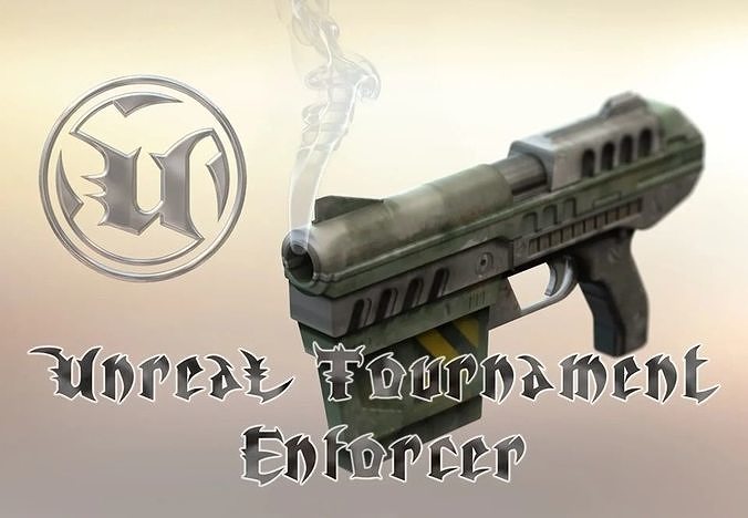 Unreal Tournament Enforcer gun 3D printable 3D model 3D printable ...
