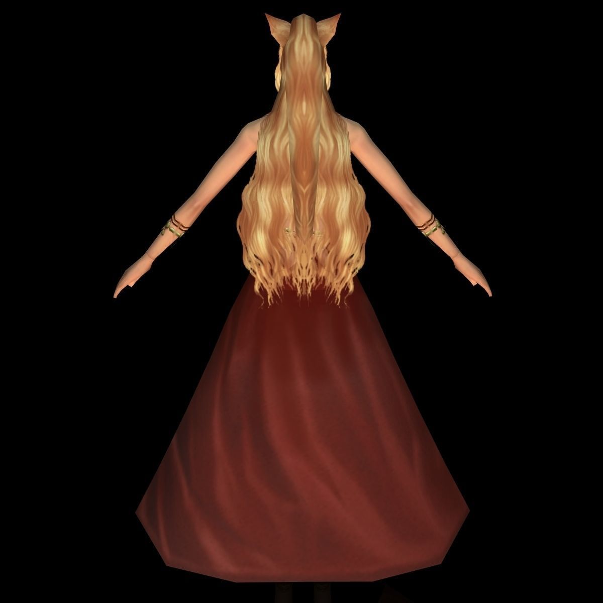 3D model beautiful fantasy elf girl VR / AR / low-poly | CGTrader
