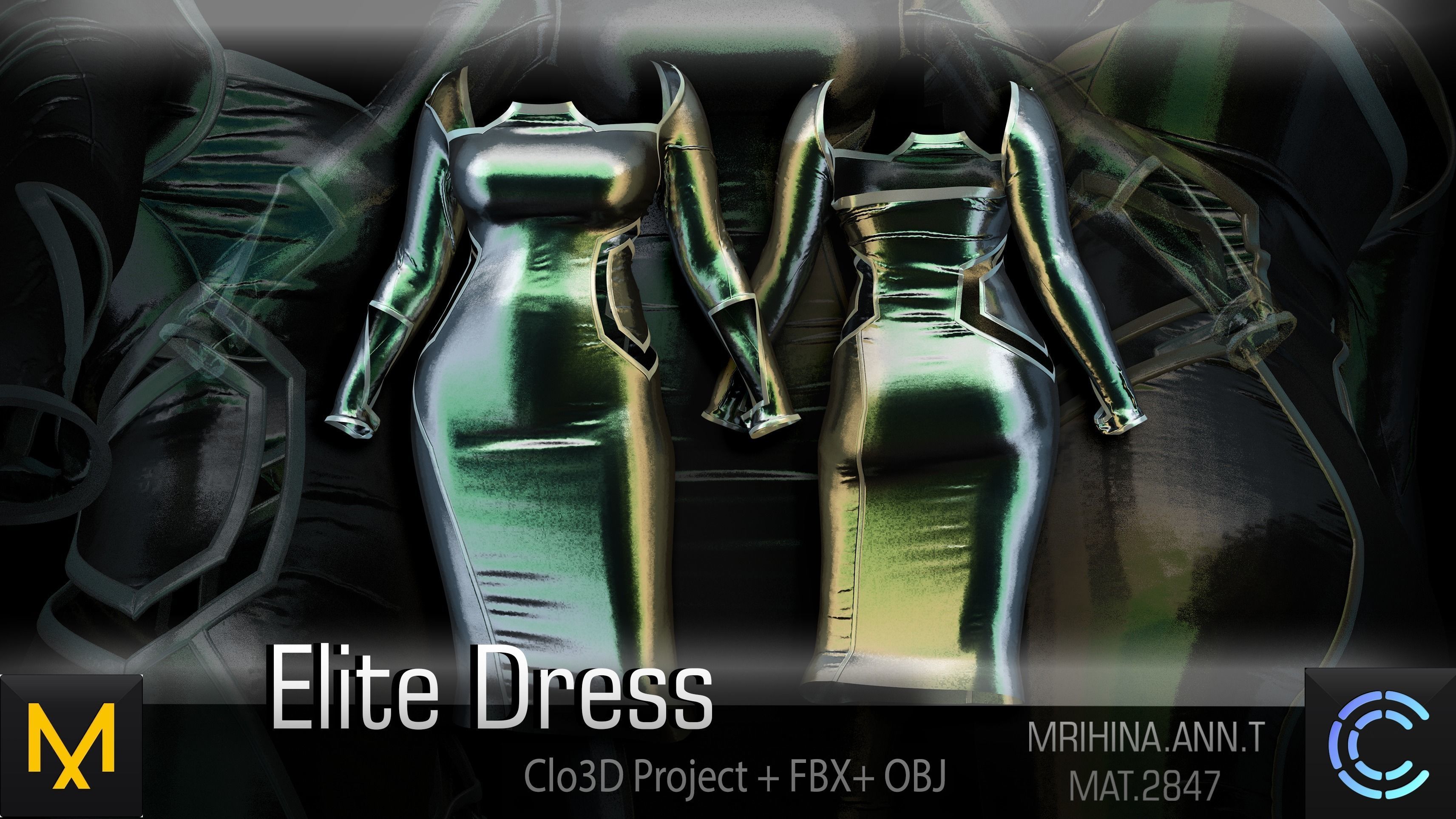Elite Dress 3D model | CGTrader