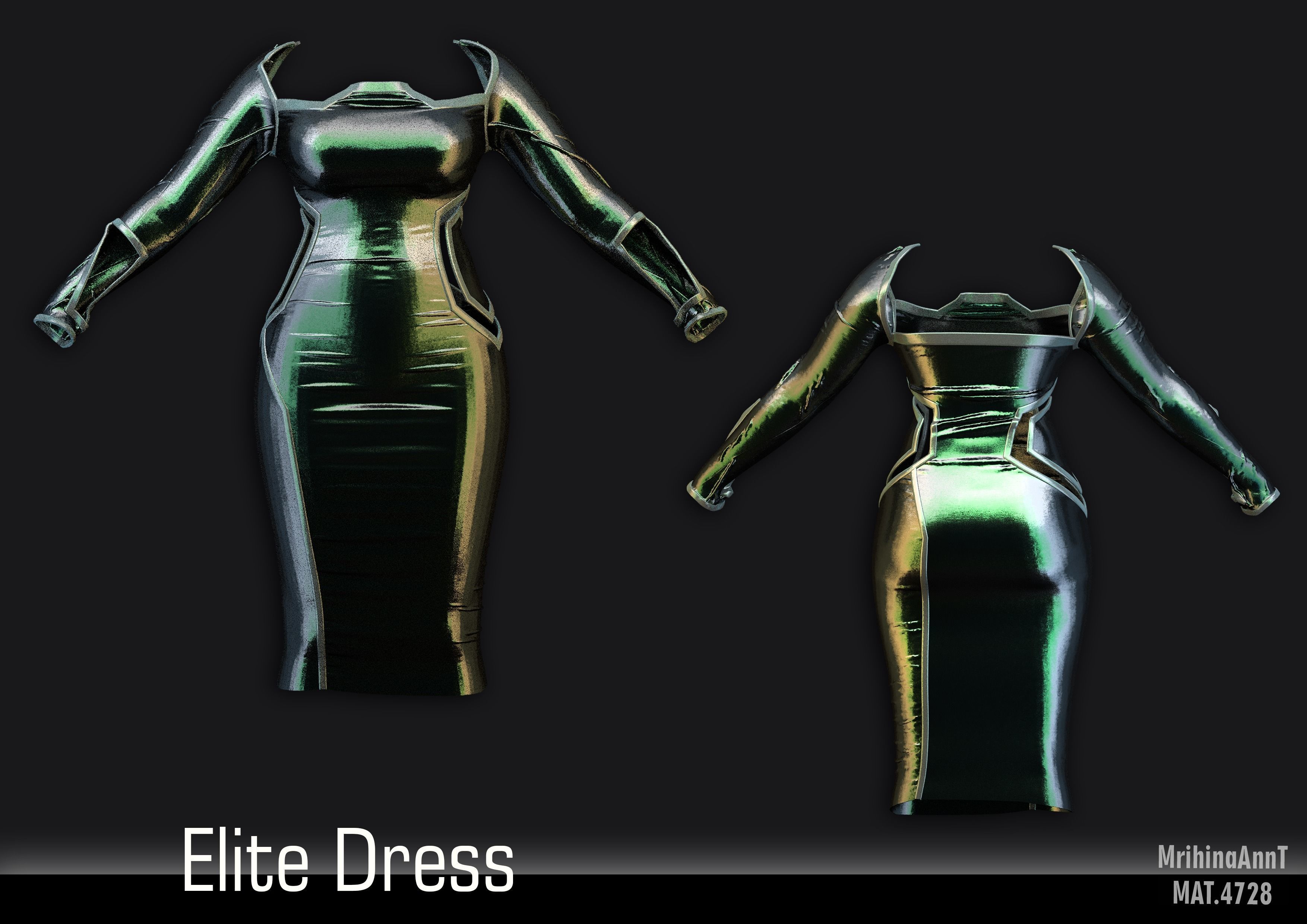 Elite Dress 3D model | CGTrader