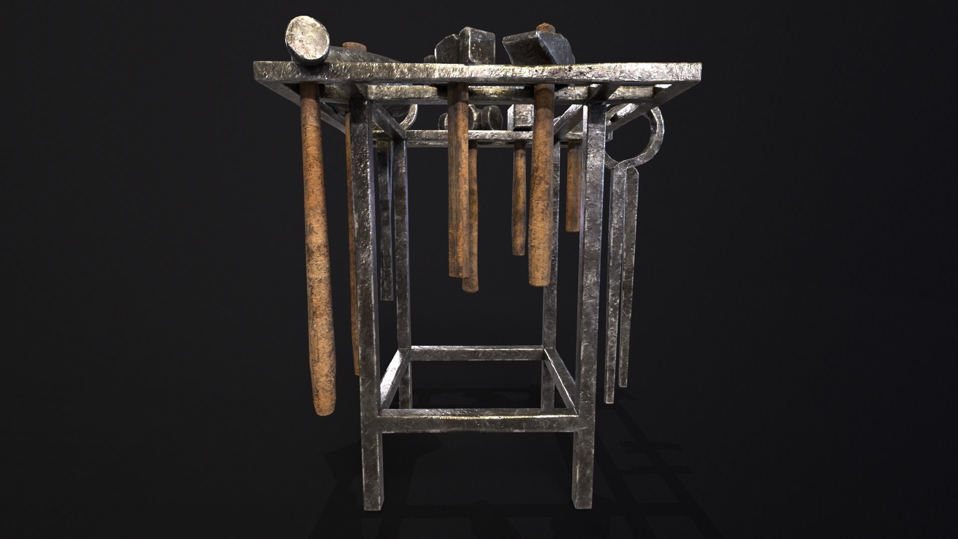 3D model Blacksmith Tool Kit VR / AR / low-poly | CGTrader