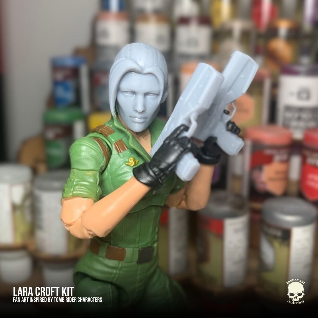 Lara Croft Fan Art Kit 3D printable File For Action Figures 3D model 3D ...