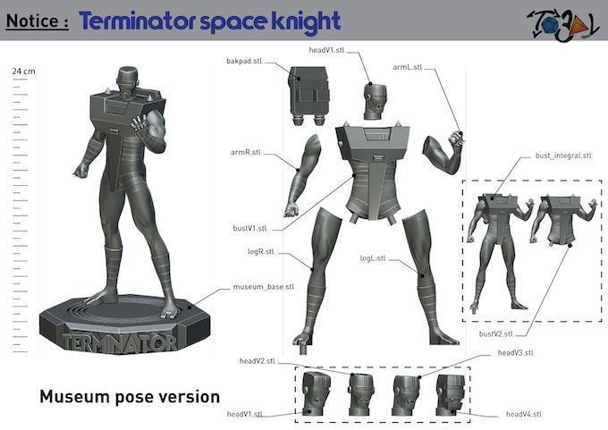 Terminator the Galadorian Spaceknight 3D model 3D printable | CGTrader