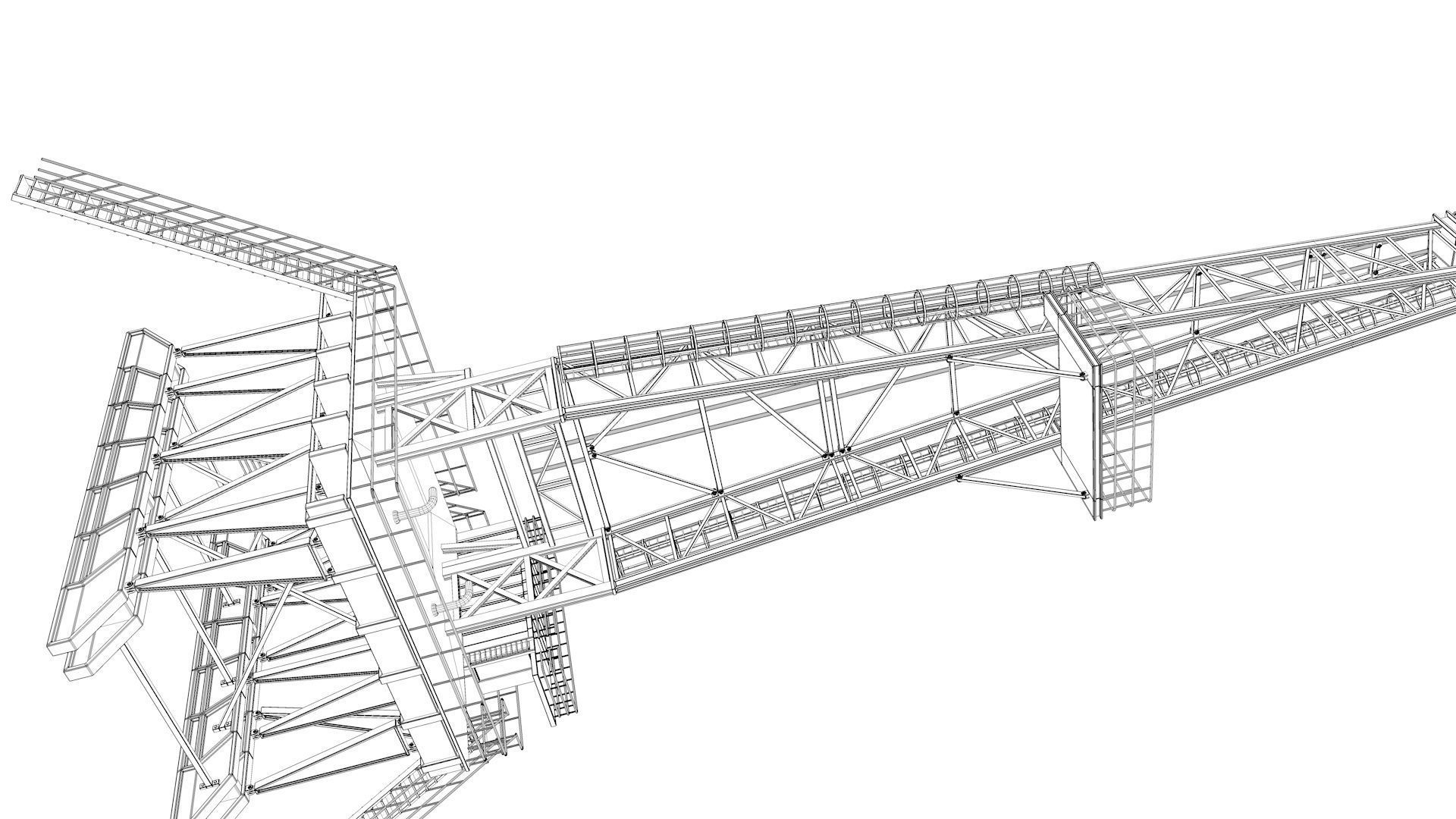 Fracking Gas Platform 3D model | CGTrader