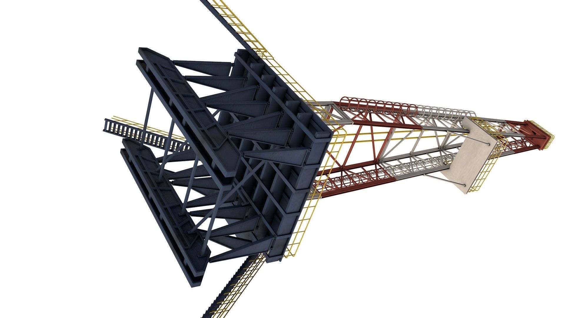 Fracking Gas Platform 3D model | CGTrader