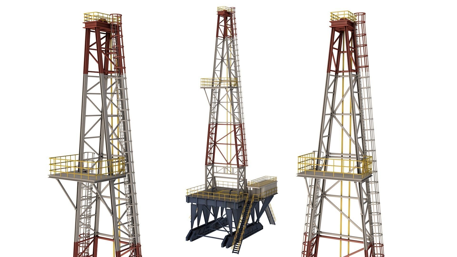 Fracking Gas Platform 3D model | CGTrader