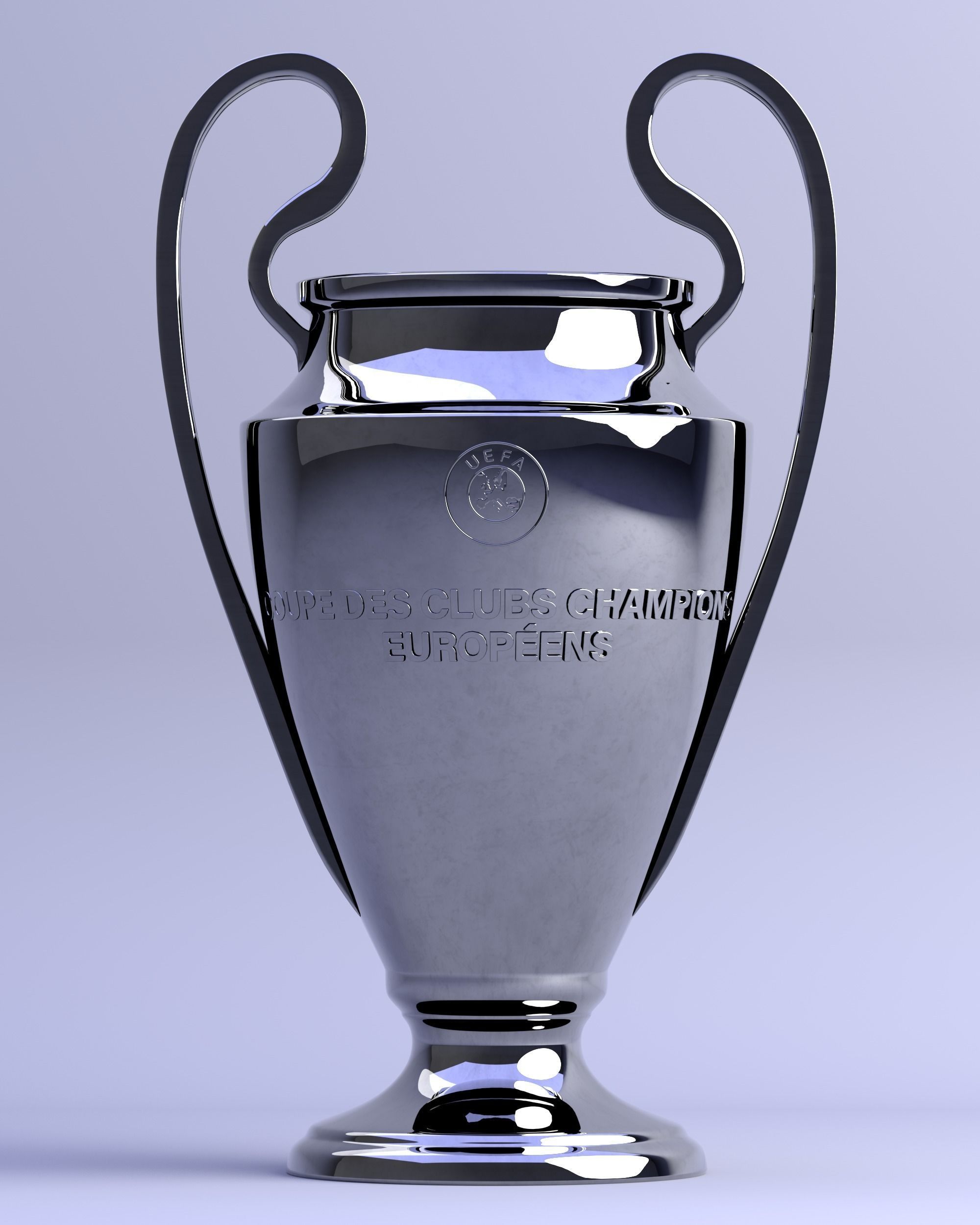 The UEFA Champions League trophy 3D model | CGTrader