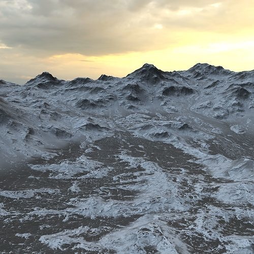 3D model Landscape 105 VR / AR / low-poly | CGTrader