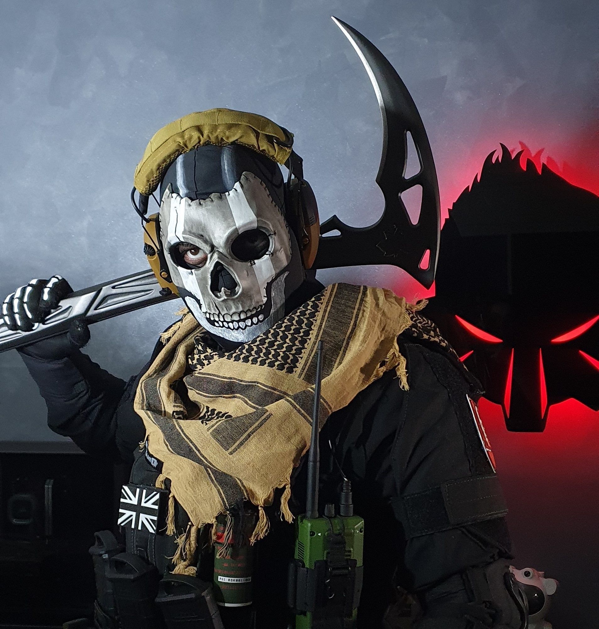 GHOST AZRAEL GRIM REAPER TATICAL SICKLE SCYTHE COD WARZONE 3D model 3D ...