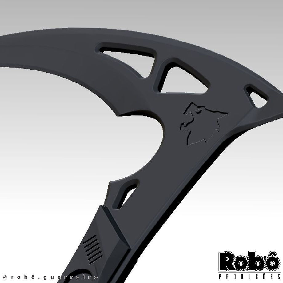 GHOST AZRAEL GRIM REAPER TATICAL SICKLE SCYTHE COD WARZONE 3D model 3D ...