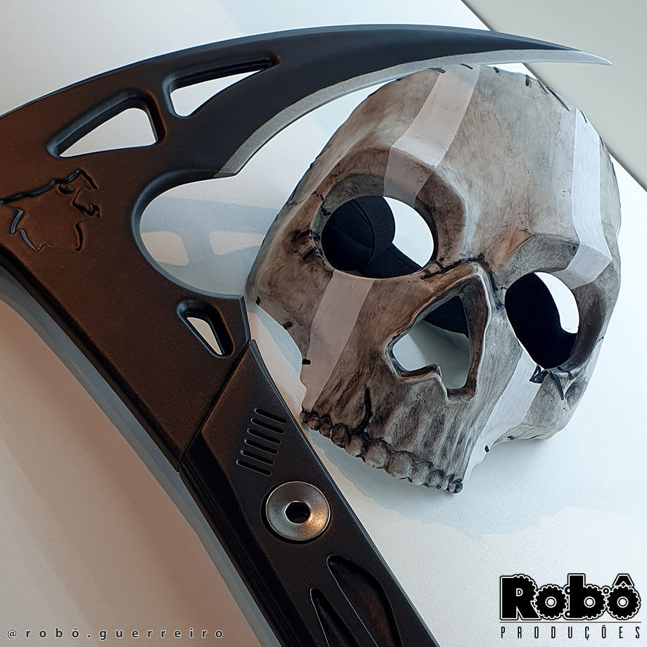 GHOST AZRAEL GRIM REAPER TATICAL SICKLE SCYTHE COD WARZONE 3D model 3D ...