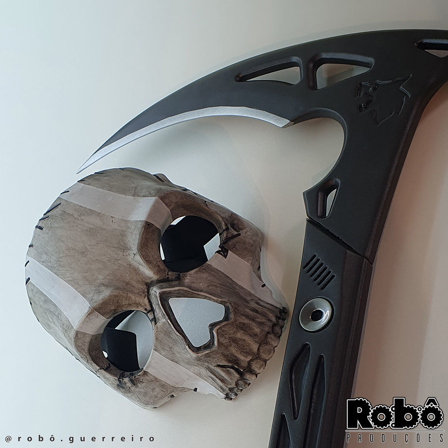 GHOST AZRAEL GRIM REAPER TATICAL SICKLE SCYTHE COD WARZONE 3D model 3D ...