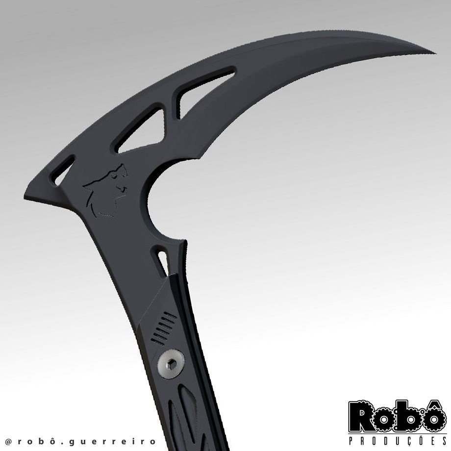 GHOST AZRAEL GRIM REAPER TATICAL SICKLE SCYTHE COD WARZONE 3D model 3D ...