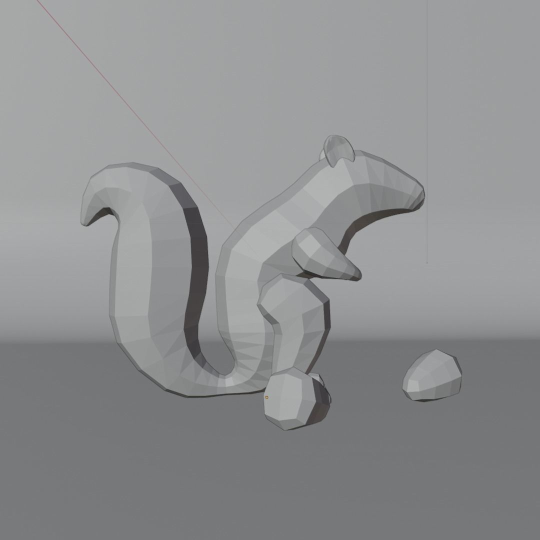 3D model low-poly chipmunk VR / AR / low-poly | CGTrader
