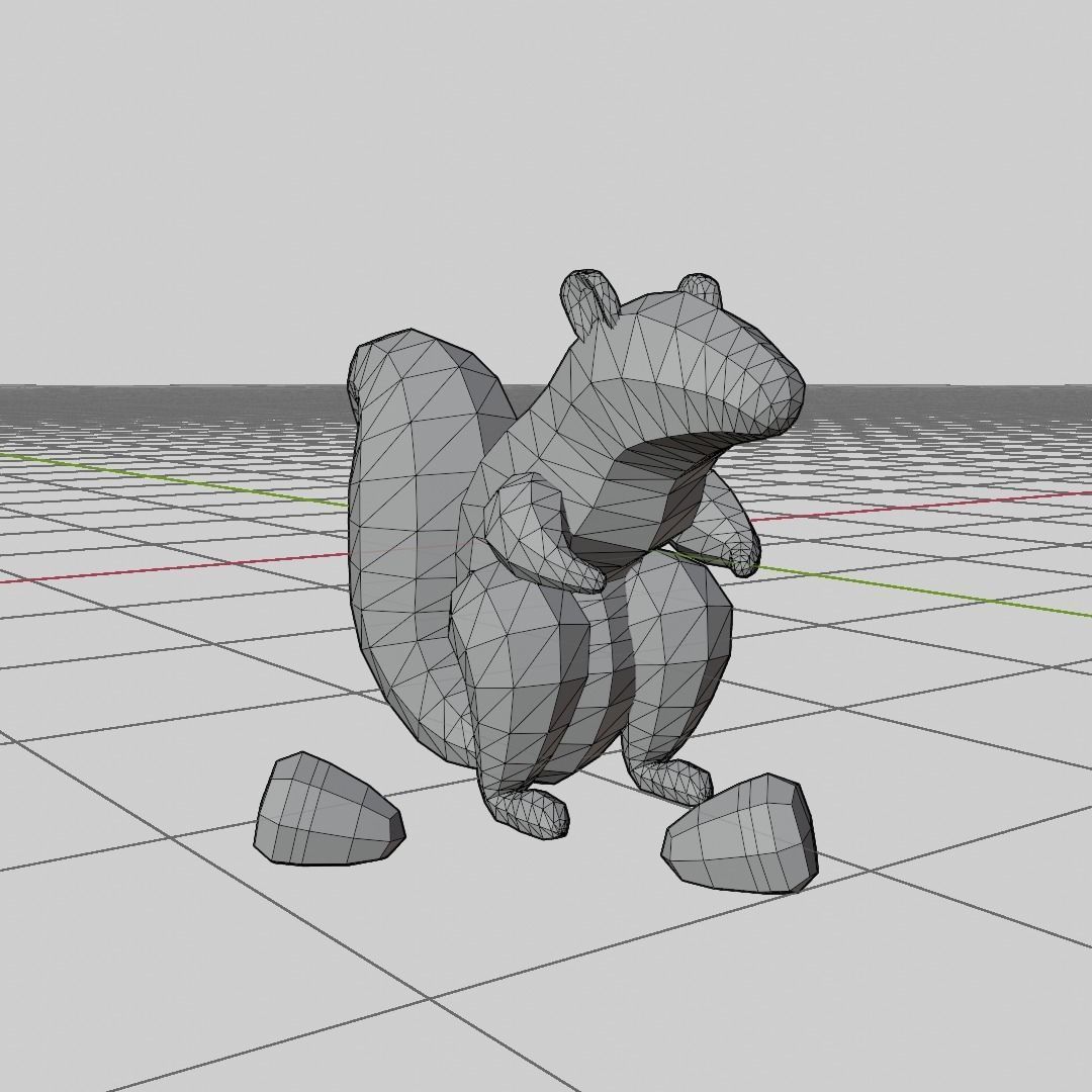 3D model low-poly chipmunk VR / AR / low-poly | CGTrader