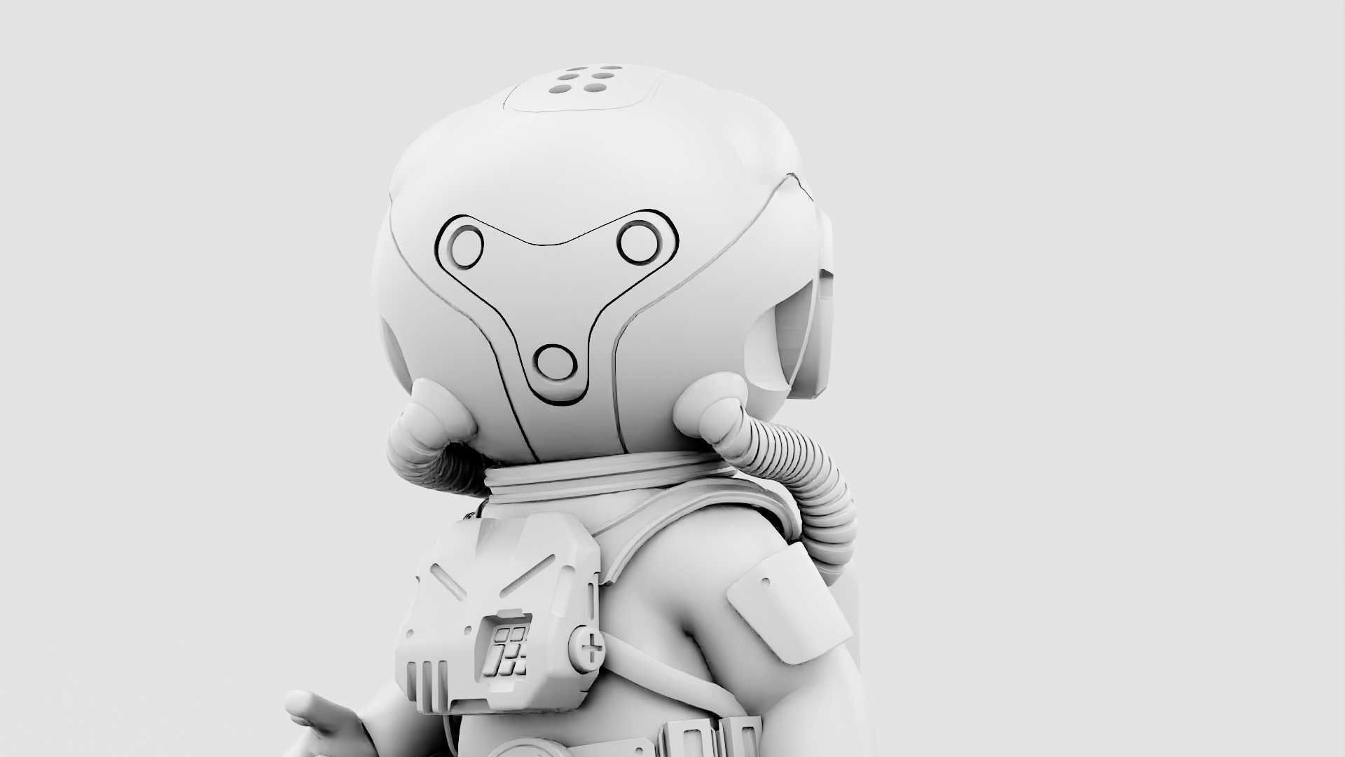 TOON ASTRONAUT K-3000 Rigged for Unreal Engine - Unity - MIXAMO 3D ...