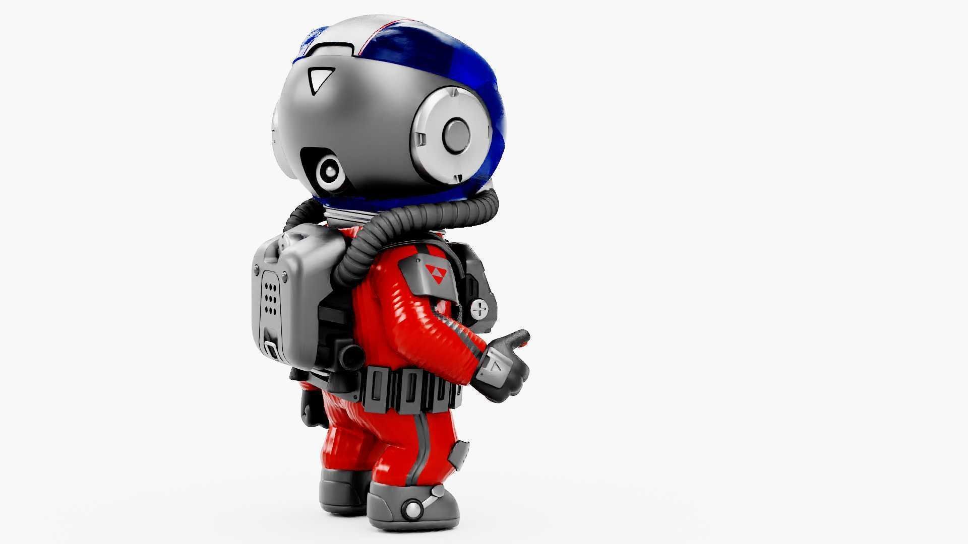 TOON ASTRONAUT K-3000 Rigged for Unreal Engine - Unity - MIXAMO 3D ...