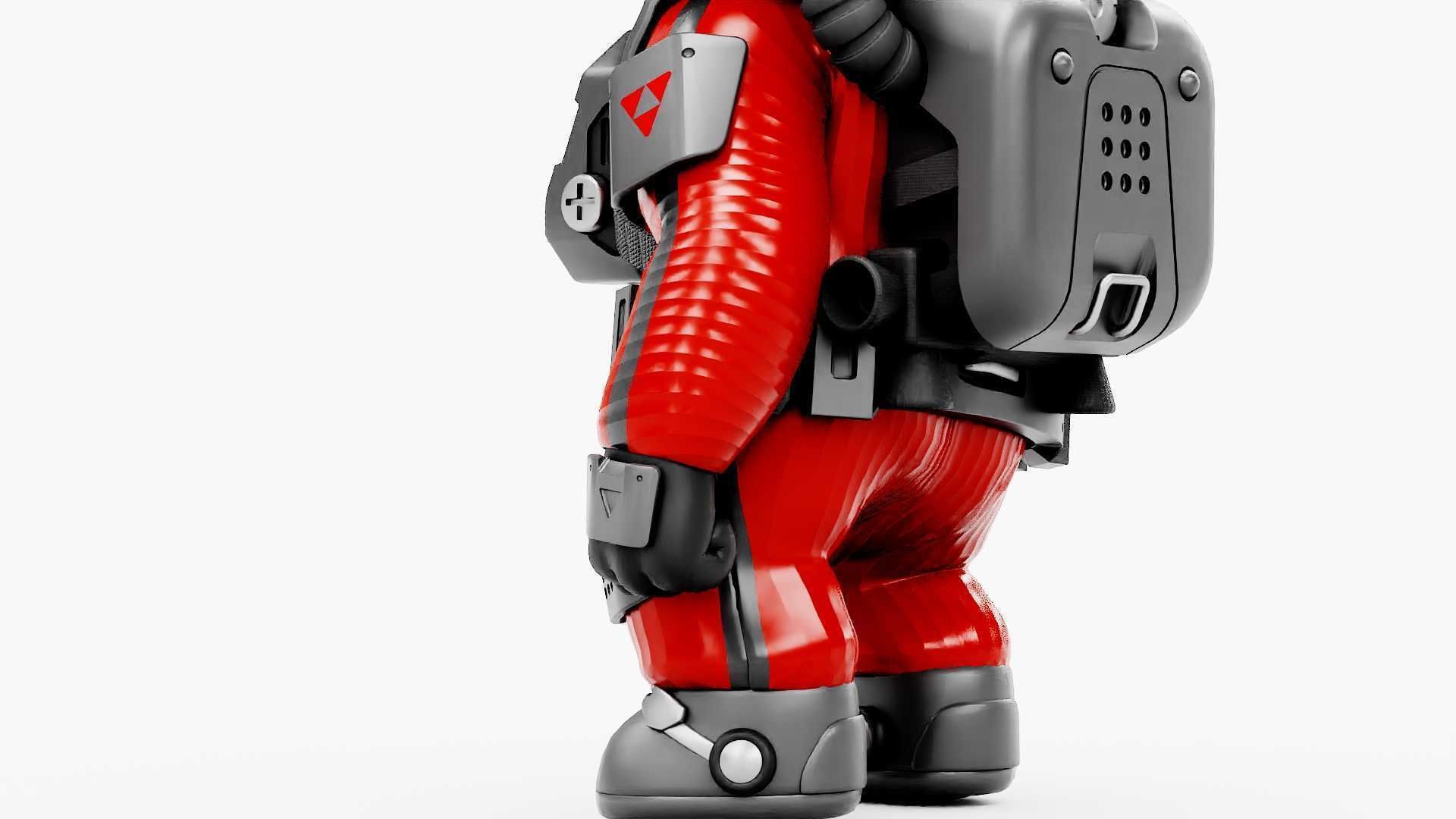 TOON ASTRONAUT K-3000 Rigged for Unreal Engine - Unity - MIXAMO 3D ...