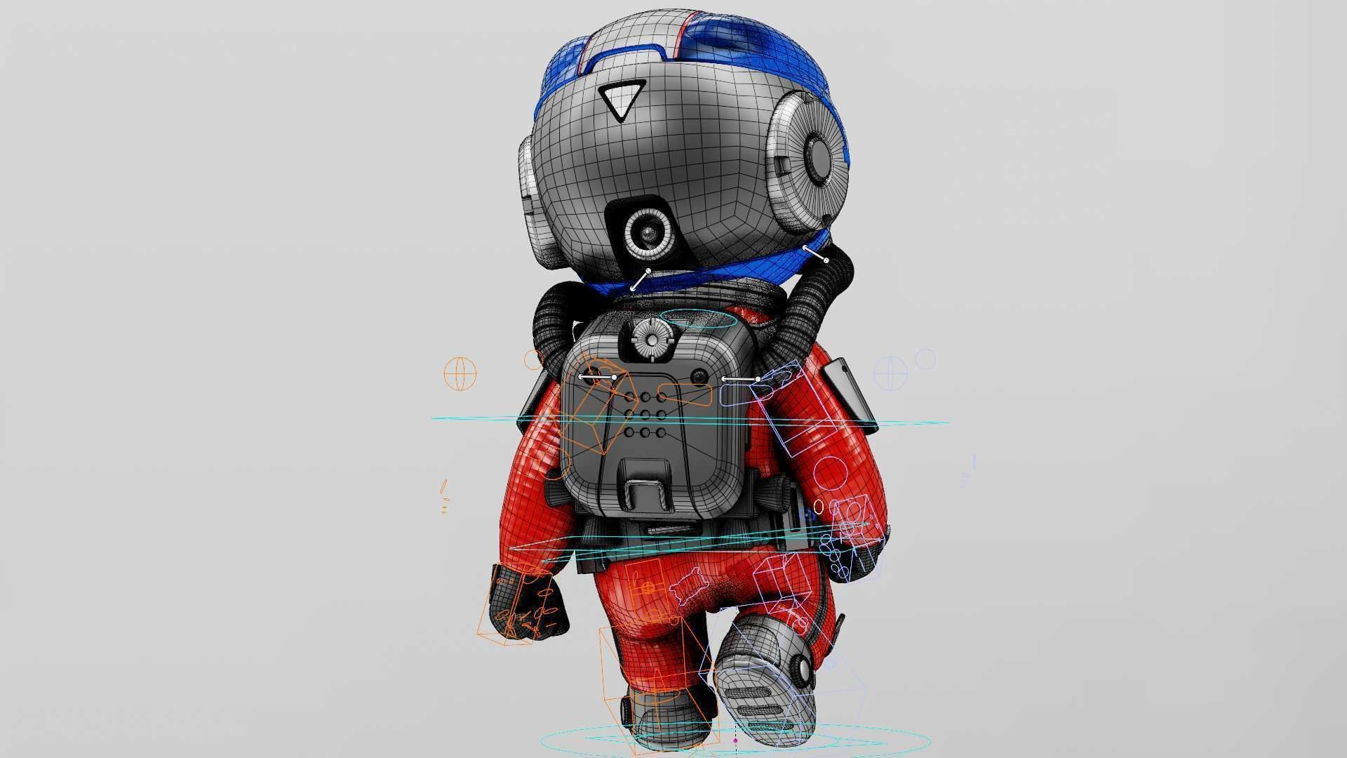 TOON ASTRONAUT K-3000 Rigged for Unreal Engine - Unity - MIXAMO 3D ...