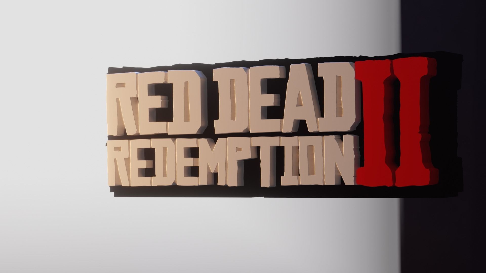 Red Dead Redemption II Logo 3D model 3D printable | CGTrader