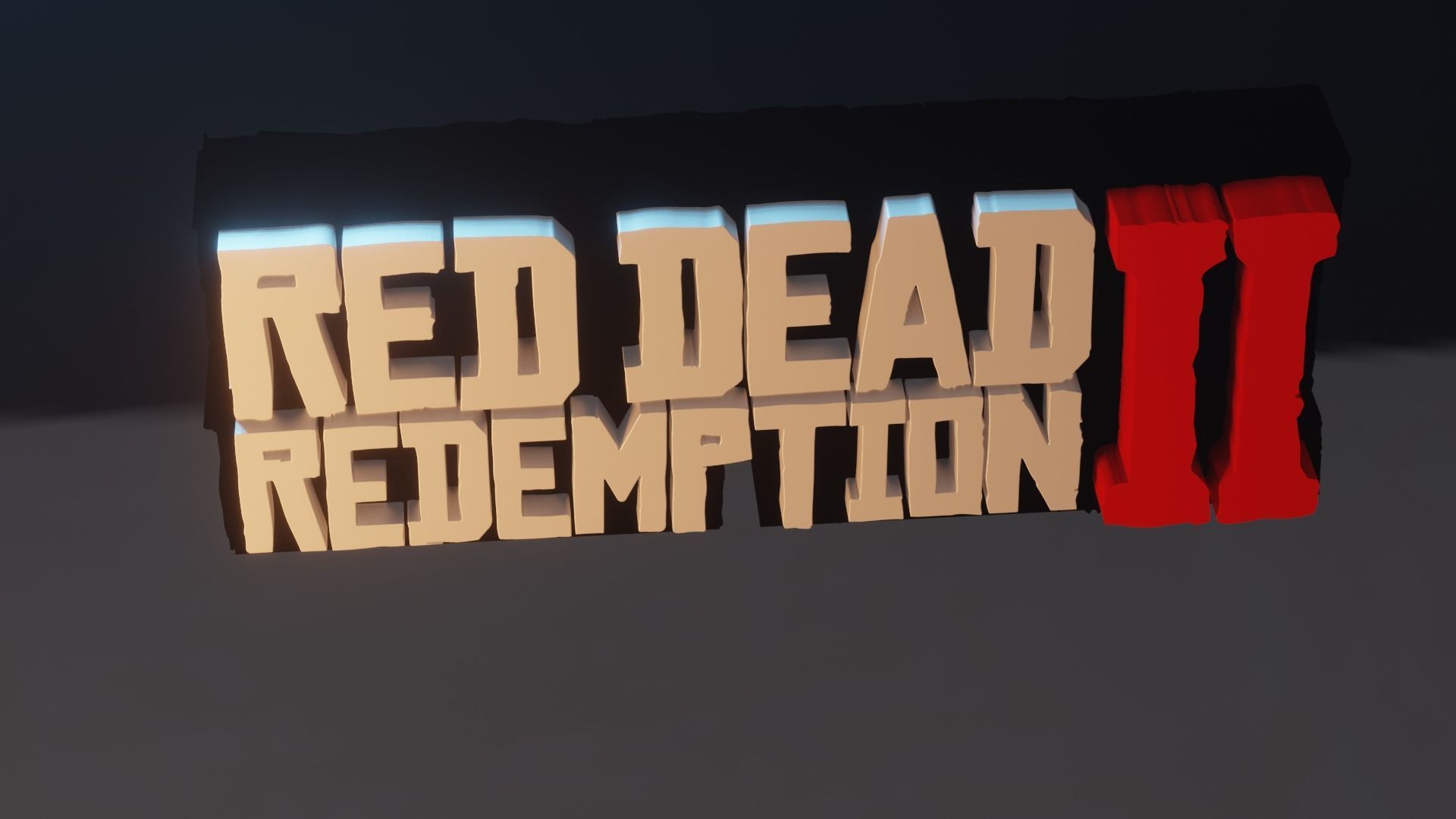 Red Dead Redemption II Logo 3D model 3D printable | CGTrader