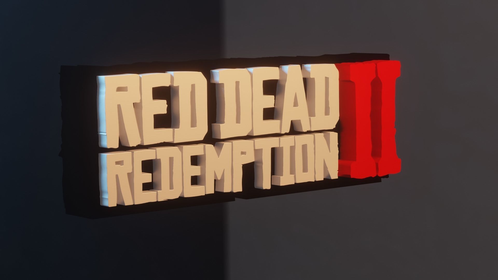 Red Dead Redemption II Logo 3D model 3D printable | CGTrader