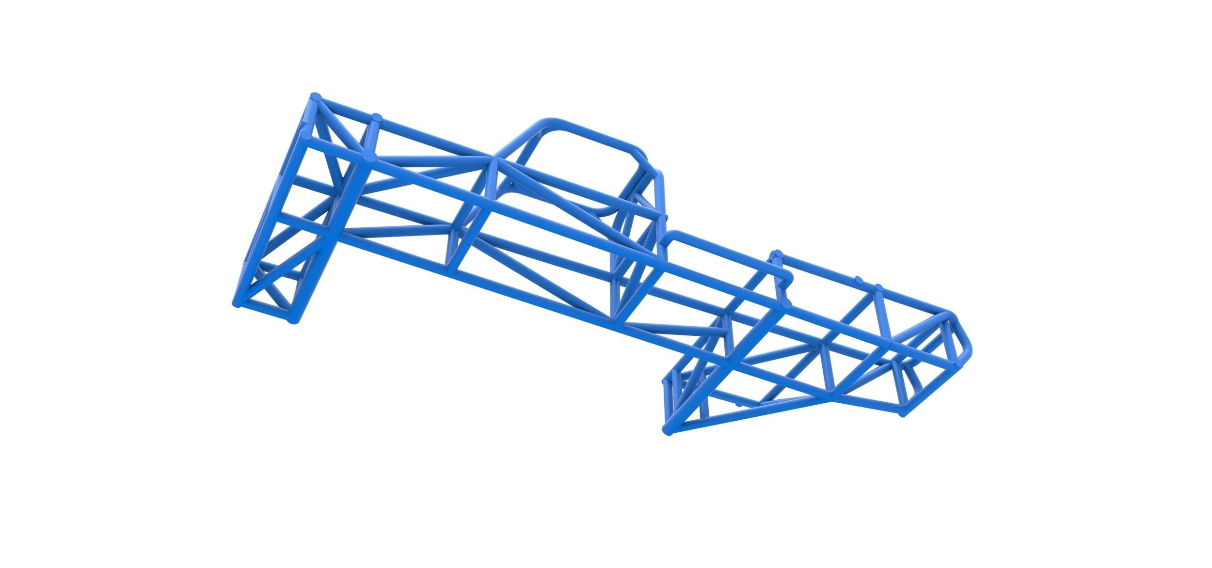 Frame of Supermodified rear engine race car Scale 1 to 25 3D model 3D ...