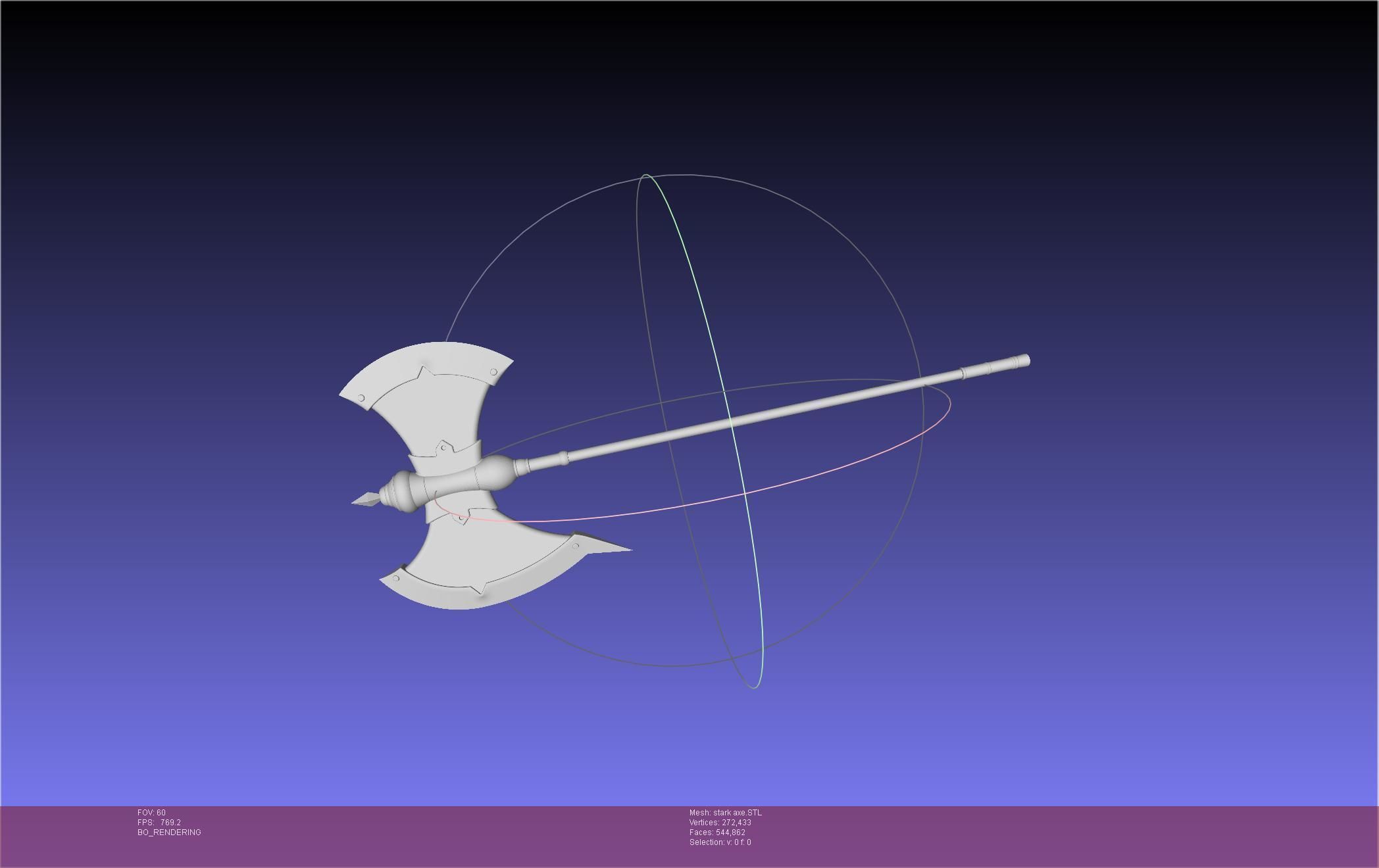 Frieren Stark Axe Printable Model 3D model 3D printable | CGTrader