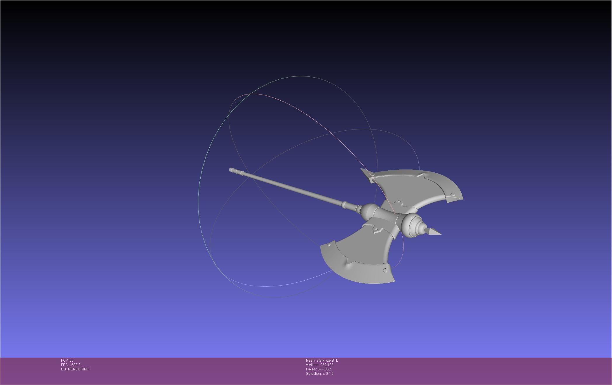 Frieren Stark Axe Printable Model 3D model 3D printable | CGTrader