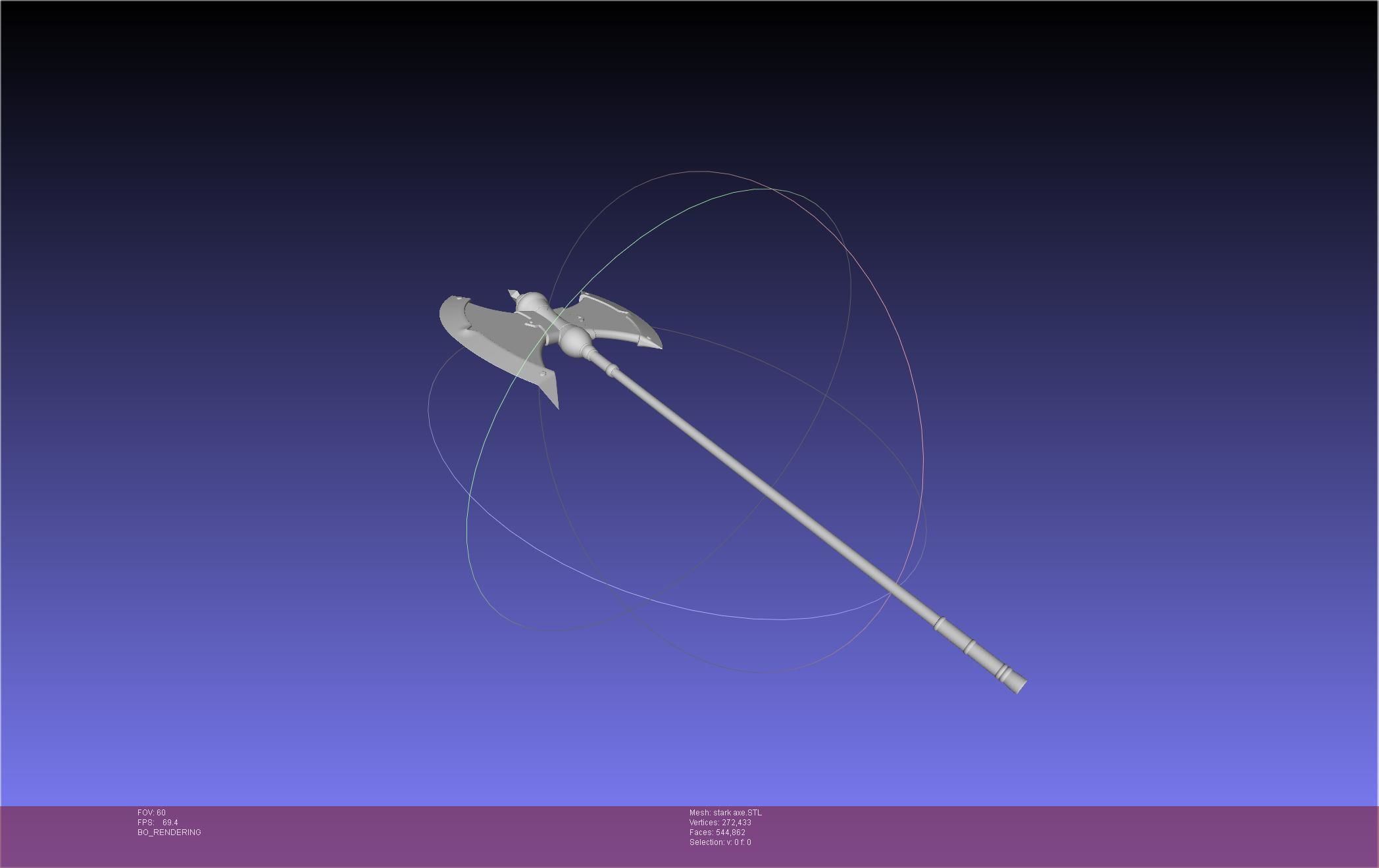 Frieren Stark Axe Printable Model 3D model 3D printable | CGTrader