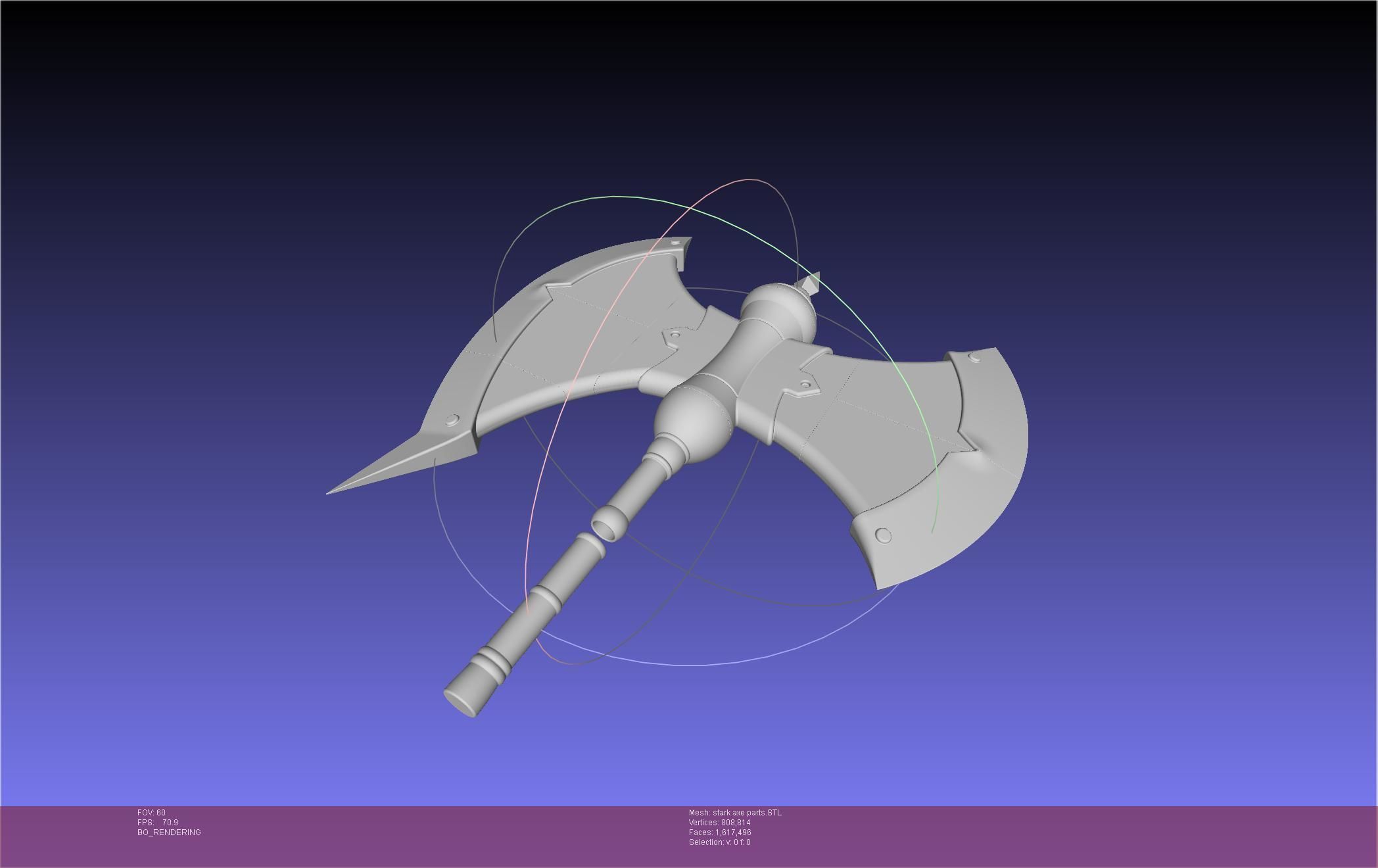 Frieren Stark Axe Printable Model 3D model 3D printable | CGTrader