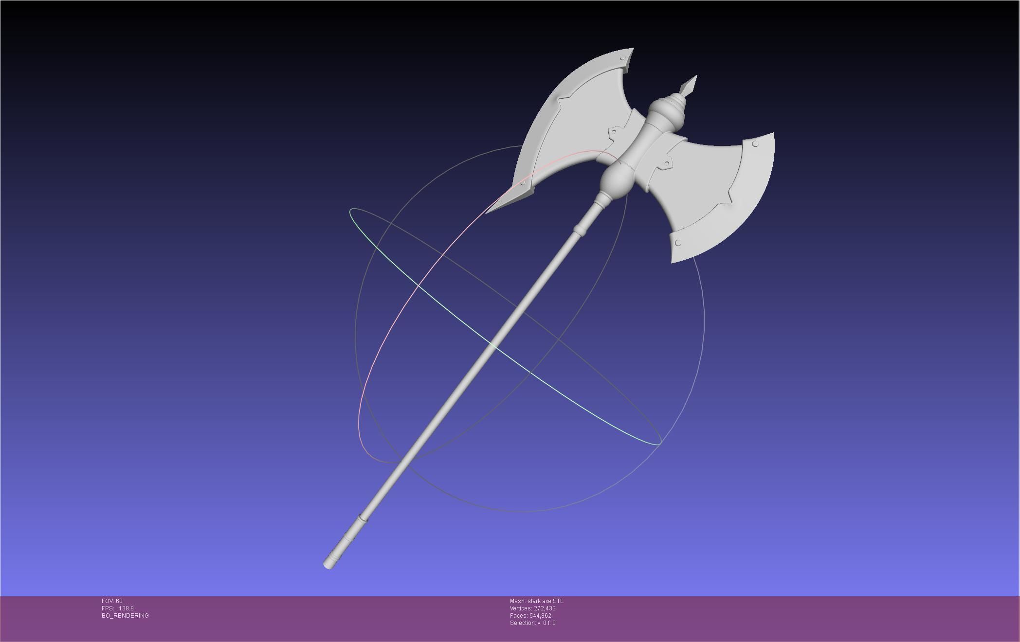 Frieren Stark Axe Printable Model 3D model 3D printable | CGTrader