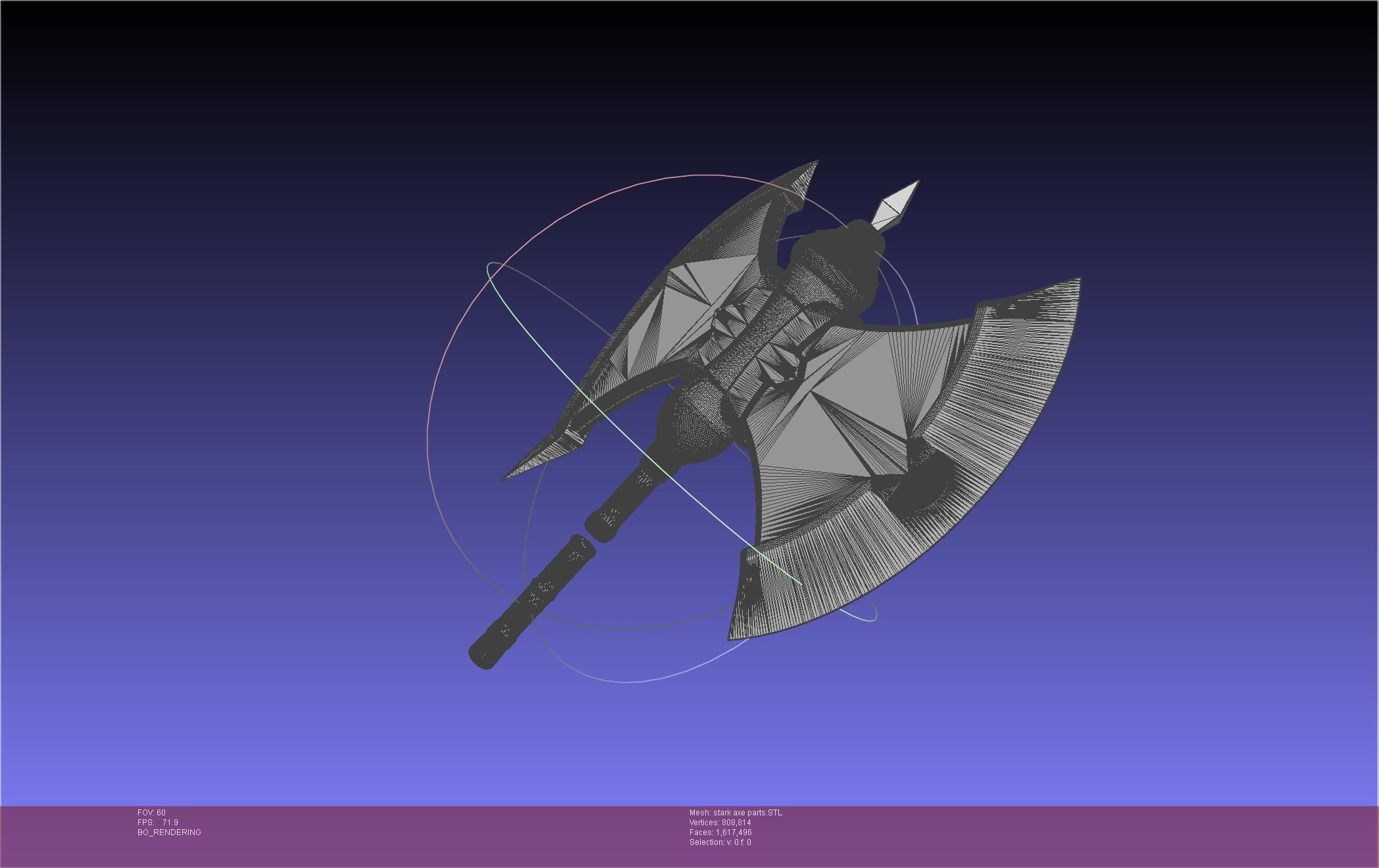 Frieren Stark Axe Printable Model 3D model 3D printable | CGTrader
