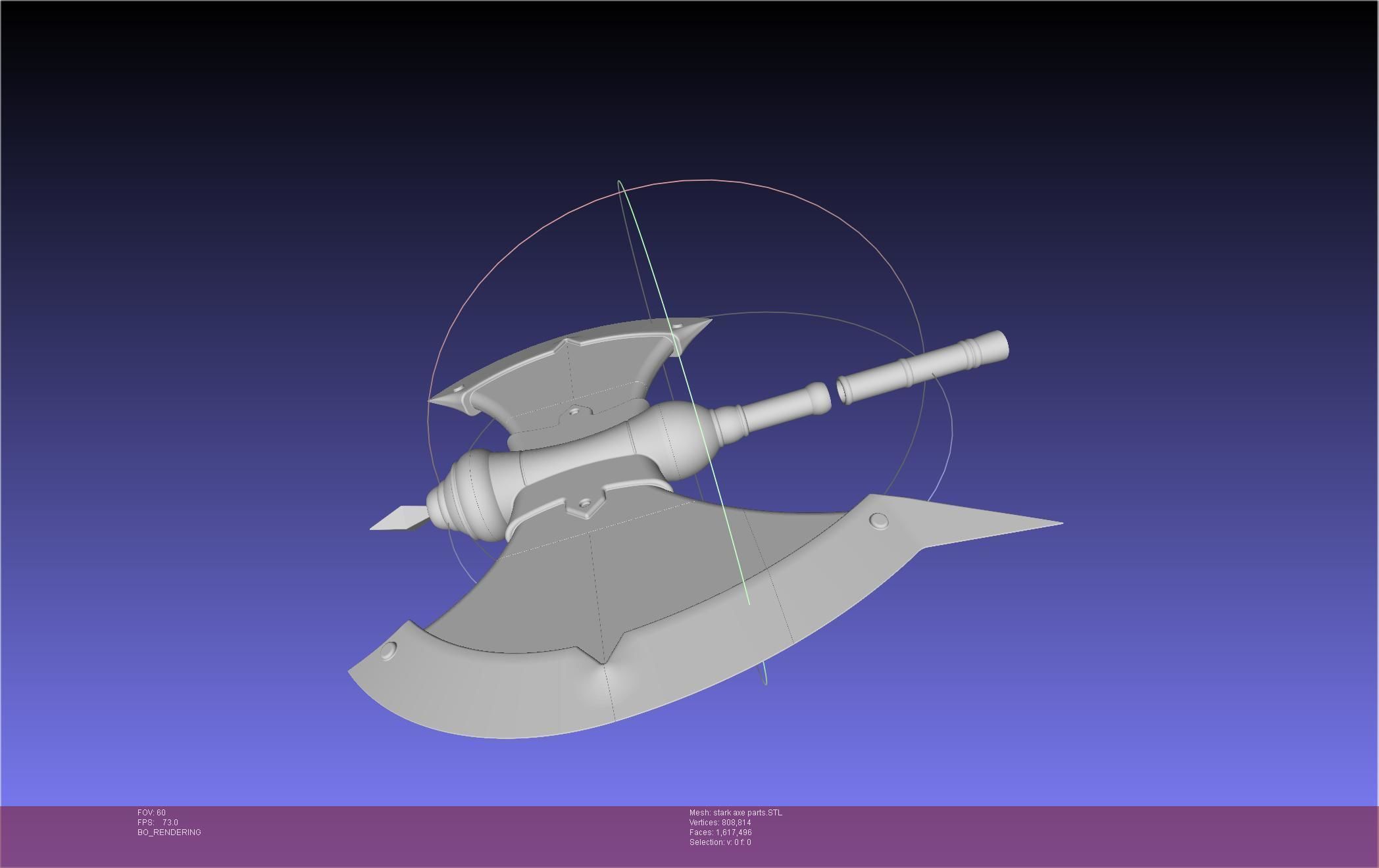 Frieren Stark Axe Printable Model 3D model 3D printable | CGTrader