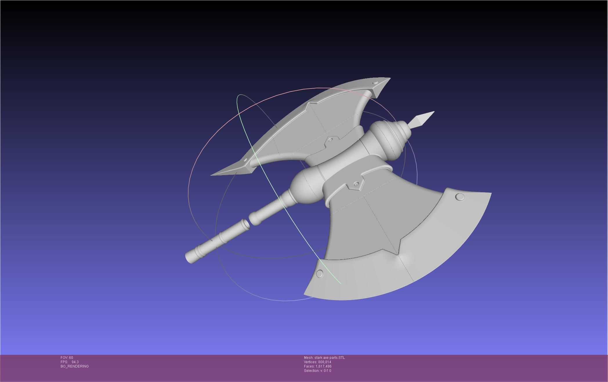 Frieren Stark Axe Printable Model 3D model 3D printable | CGTrader